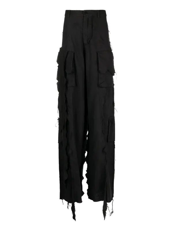 Natasha Zinko Wide-leg Cargo Trousers - Black