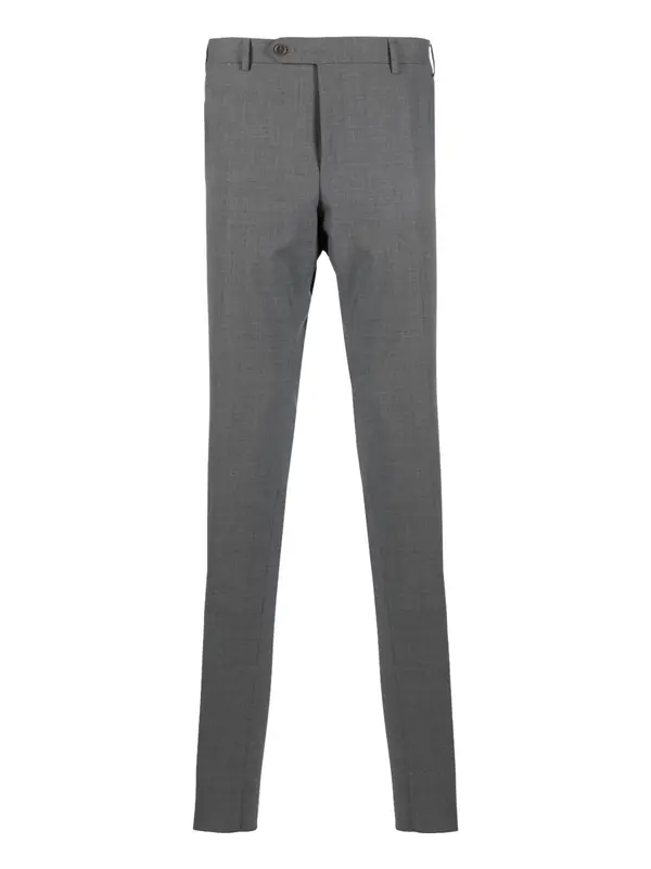Canali Wool-blend Tailored Trousers - Grey