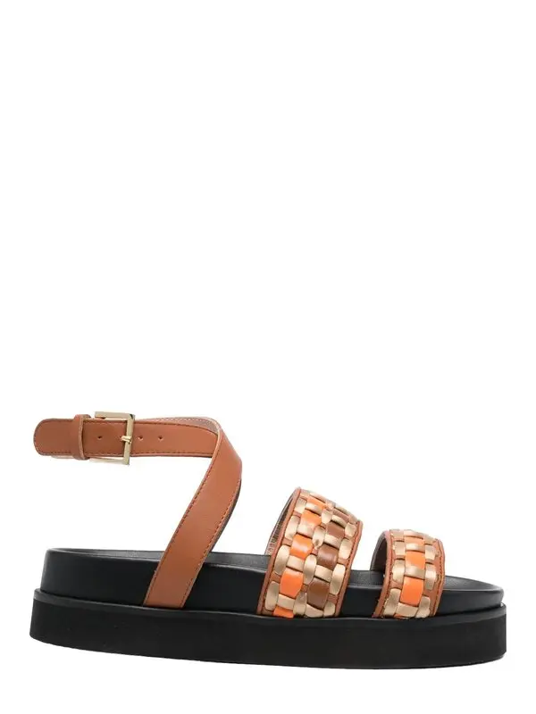 Alberta Ferretti Fussbett Sandals - Brown