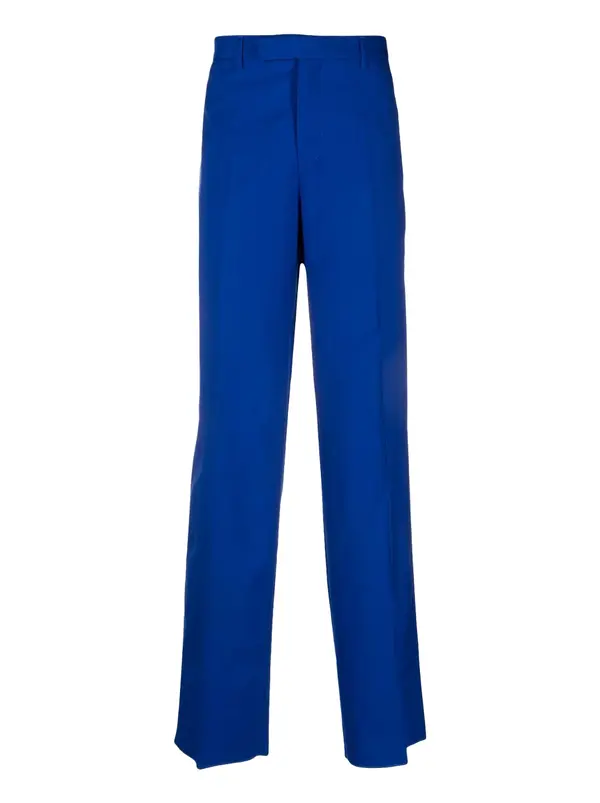 Versace Wide-leg Tailored Trousers - Blue