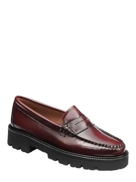 G.H.BASS Whitney Super Lug Sole Loafer - Wine