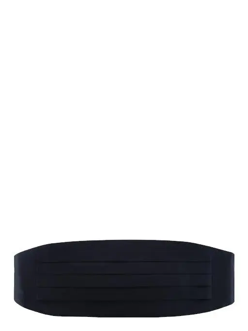 Trafalgar Sutton Solid Silk Cummerbund - Black