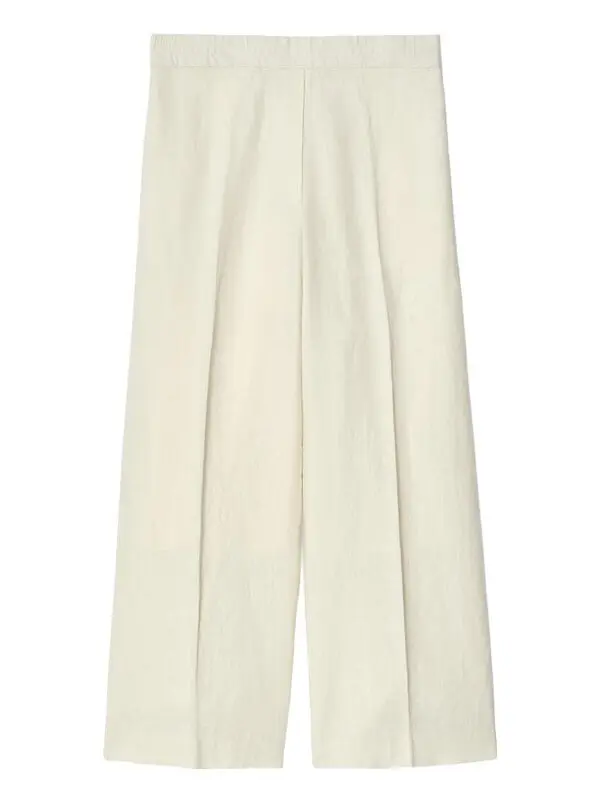 Cos Straight-leg Tailored Linen Pants - Yellow