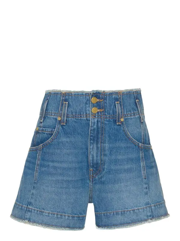 Ulla Johnson The Charlotte Denim Short - Danube Medium Indigo Wash
