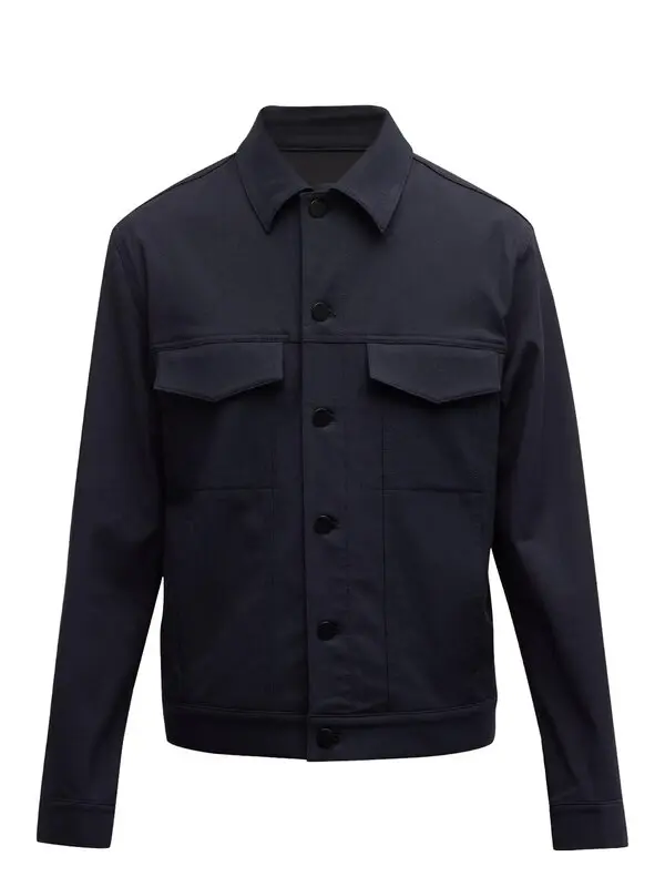 Theory River Trucker Jacket - Dark Navy