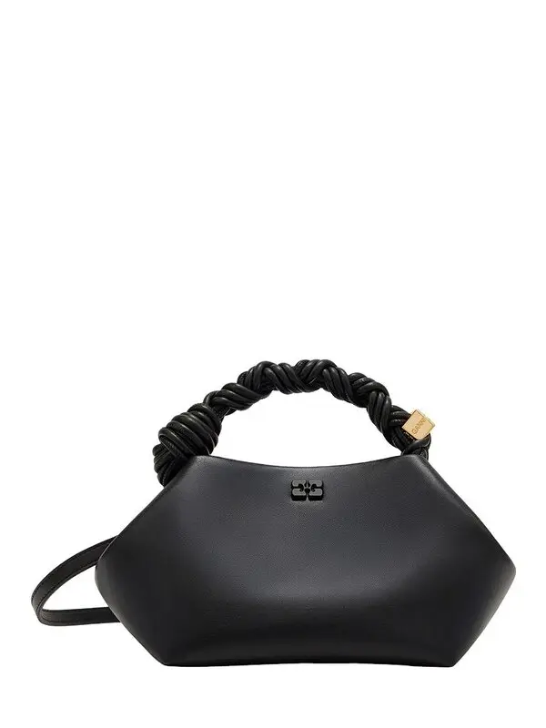 GANNI Small Bou Bag With Twisted Handle - Black