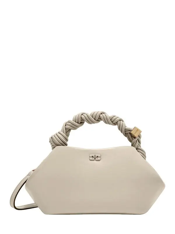 GANNI Small Bou Bag With Twisted Handle - Grey