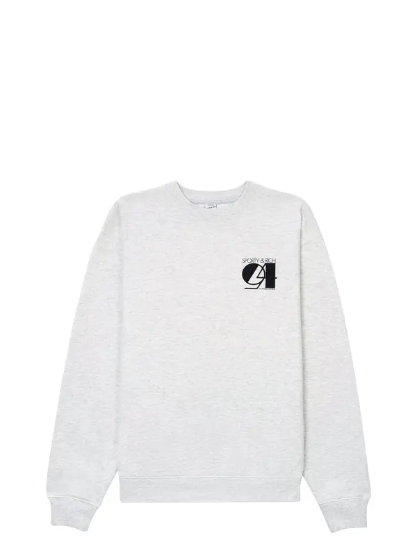SPORTY & RICH Studio Logo Sweatshirt - Grey