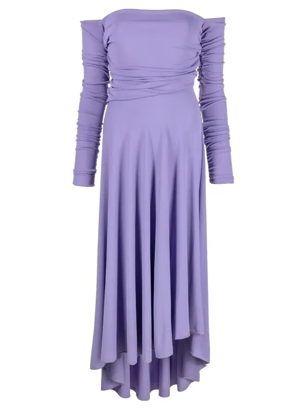 Erika Cavallini Manila Off-shoulder Asymmetric Dress - Purple