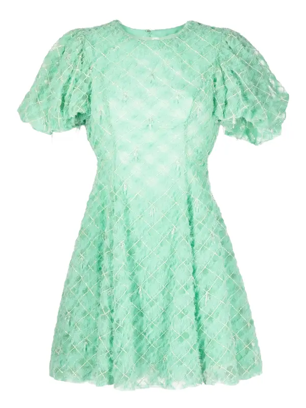Aje Context Embellished Mini Dress - Green