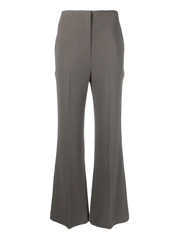 Nanushka Cropped Kick Flare Trousers - Grey