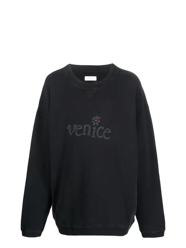 ERL Venice Cotton Sweatshirt - Black