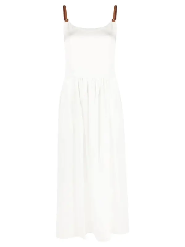 Lorena Antoniazzi Flared Sleeveless Dress - Neutrals