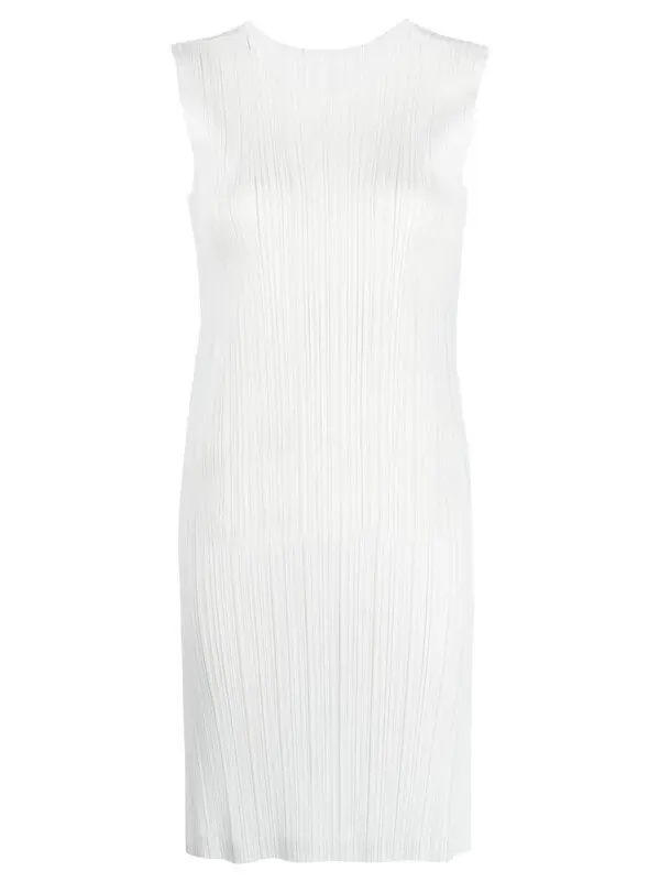 Issey Miyake Monthly Colors March Plissé Dress - White