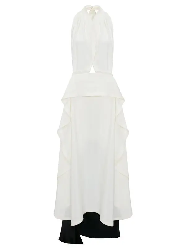 Victoria Beckham Circle Draped Dress - White
