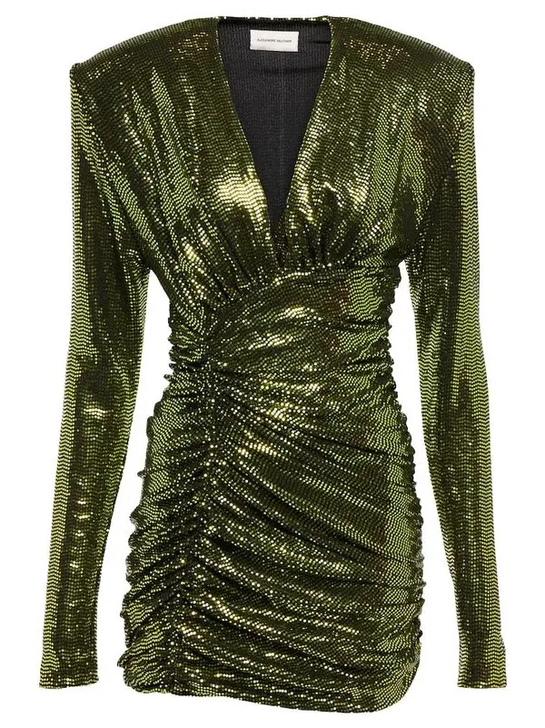 Alexandre Vauthier Embellished Minidress - Green