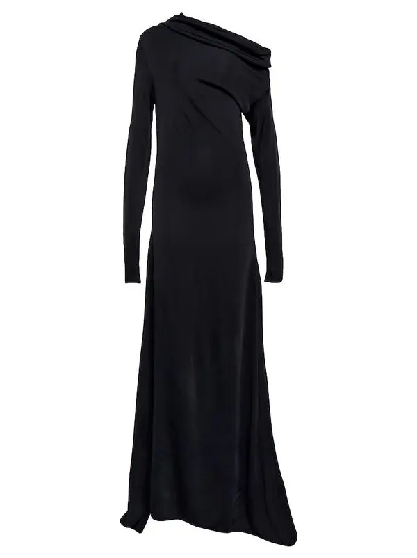 FERRAGAMO One-shoulder Gown - Black