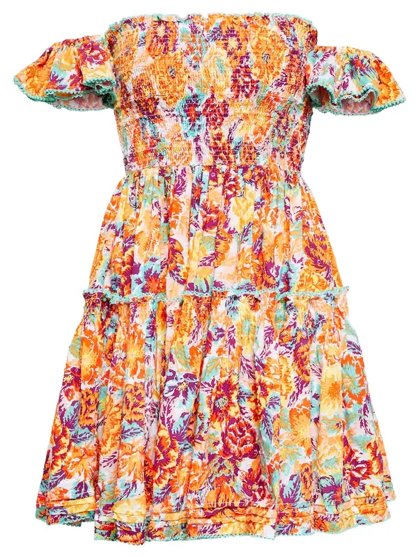 Poupette St Barth Aurora Floral Minidress - Multicoloured