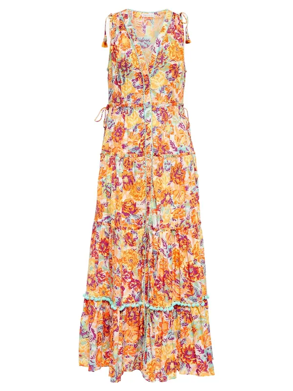 Poupette St Barth Ivy Floral Maxi Dress - Multicoloured