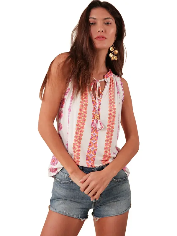 Hale Bob Brooke Jersey Top - Pink