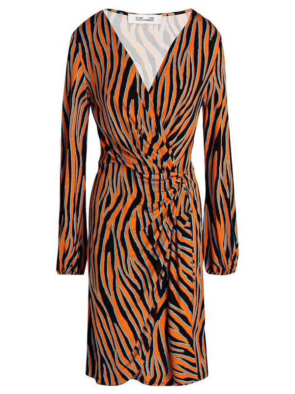Diane Von Furstenberg Toronto Zebra-print Mini Dress - Orange