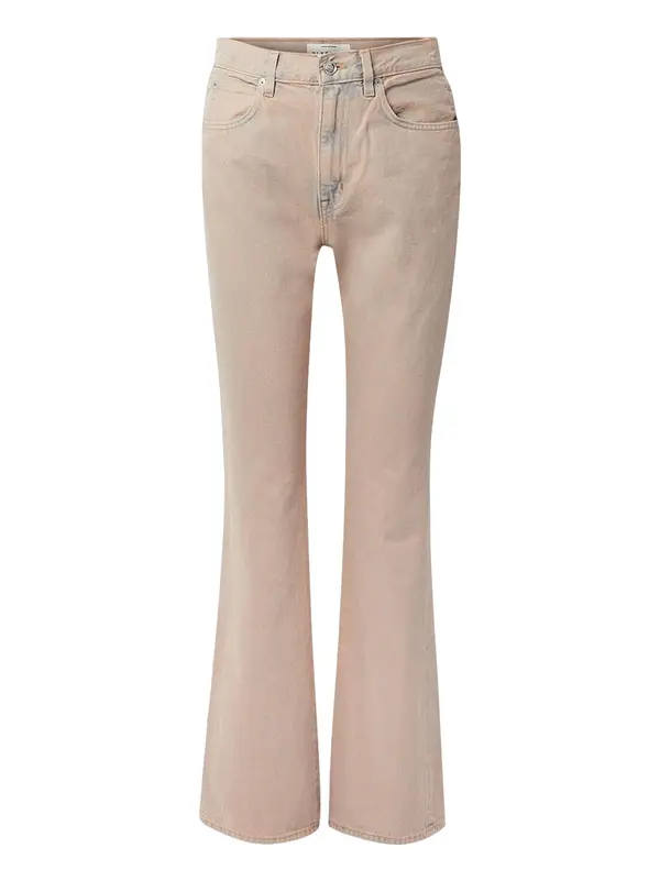 SLVRLAKE Charlotte High-rise Bootcut Jeans - Peach