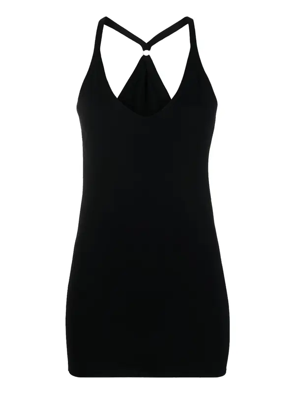 QUIRE U-neck Tank Top - Black