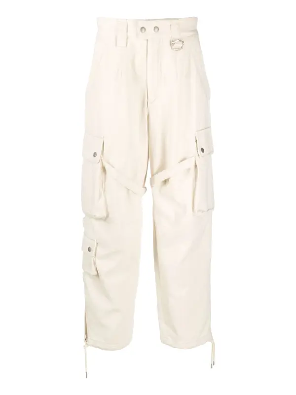 MARANT Eusebio Cotton Cargo Pants - Neutrals