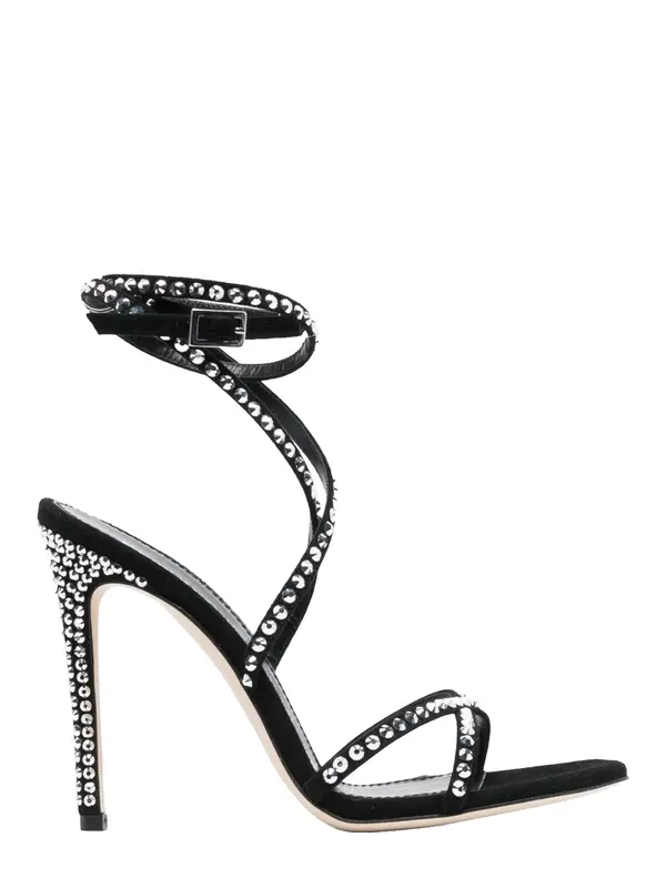 Paris Texas Crystal-embellished Sandals - Black