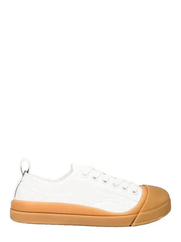 Bottega Veneta Vulcan Low Top Sneaker - Optic White & Honey