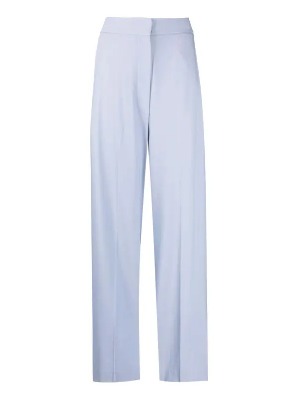 Khaite High-waisted Wide-leg Trousers - Purple