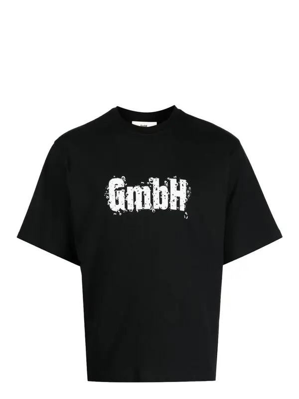 GMBH Logo-print Crew-neck T-shirt - Black