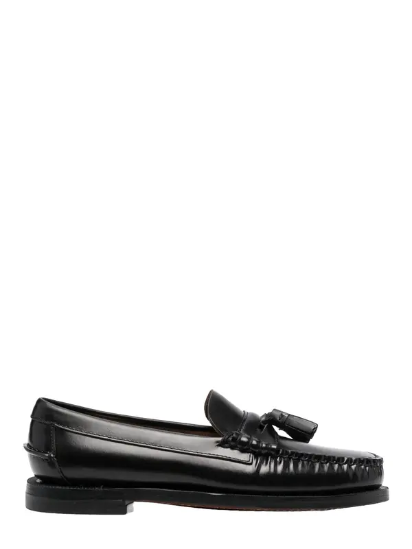 SEBAGO Leather Tassel Loafers - Black