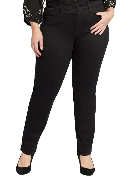 NYDJ Marilyn Straight Leg Jeans - Black