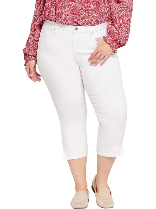 NYDJ Chloe Capri Jeans - Optic White