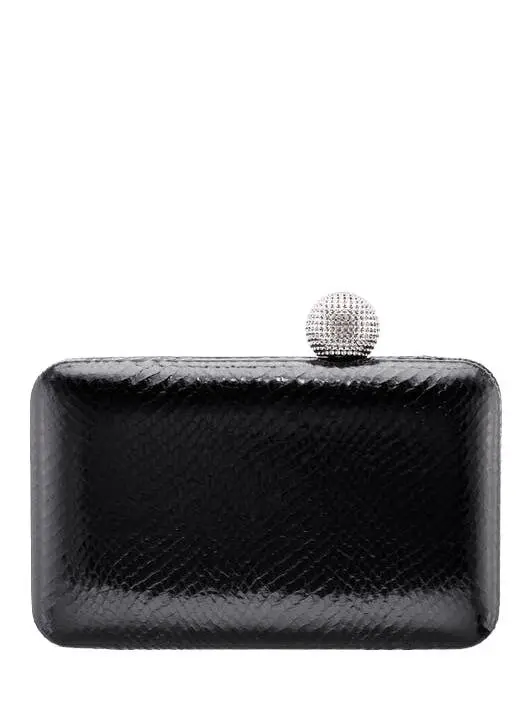 Nina Kimberly Minaudière Clutch - Black
