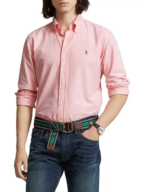 Polo Ralph Lauren Classic Oxford Button-down Sport Shirt - Pink