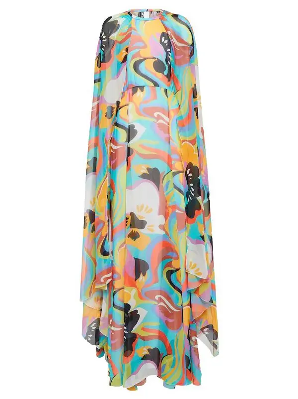 Etro Printed Silk Gown - Multicoloured