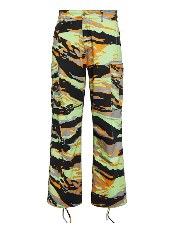 ERL Printed Cotton Cargo Pants - Multicoloured