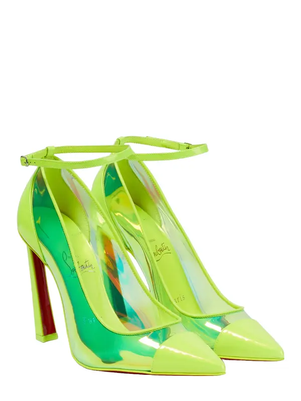 CHRISTIAN LOUBOUTIN Leather And Pvc Pumps - Yellow