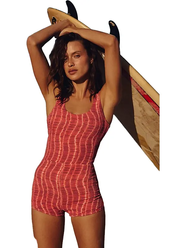 RHYTHM Tank Short One-piece Surf Suit - Sahara