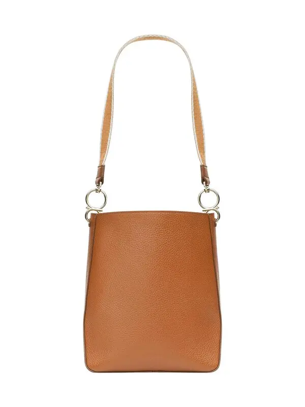 Lafayette 148 New York Grained Leather Hobo Bag - Copper