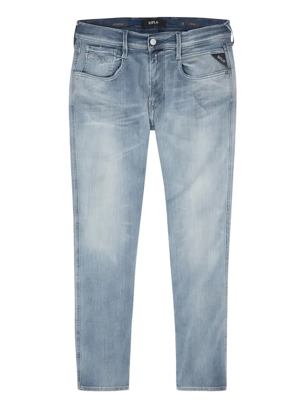 REPLAY Anbass Hyperflex Slim-leg Jeans - Blue