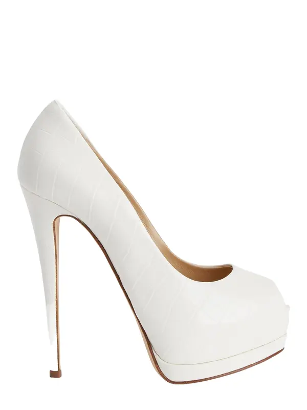 GIUSEPPE ZANOTTI 130mm Sharon Pumps - White