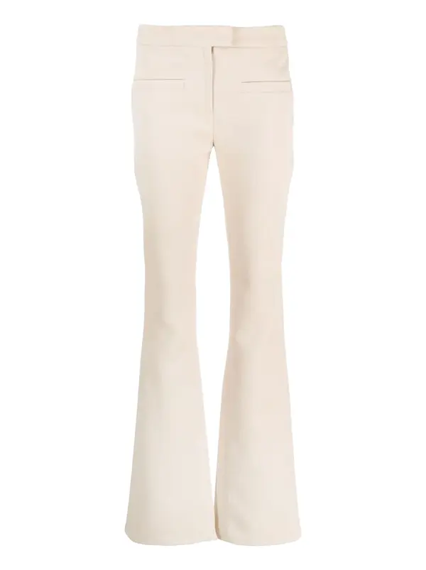 COURREGES Mid-rise Flared Trousers - Neutrals