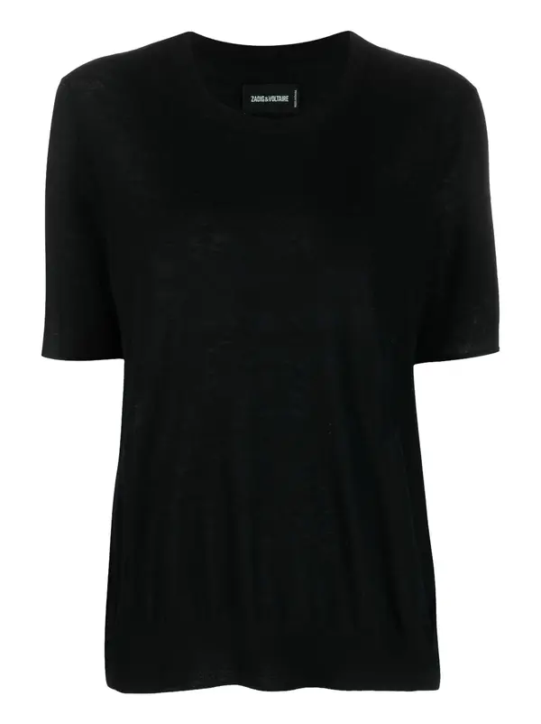 Zadig&Voltaire Ida Recycled Cashmere T-shirt - Black