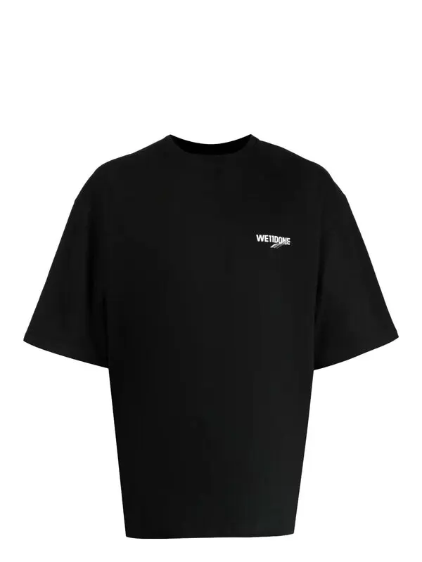 We11Done Logo Cotton T-shirt - Black