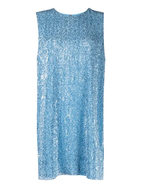 Stine Goya Isha Sequin-embellished Tunic Top - Blue
