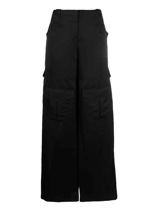 TOM FORD Satin Cargo Trousers - Black