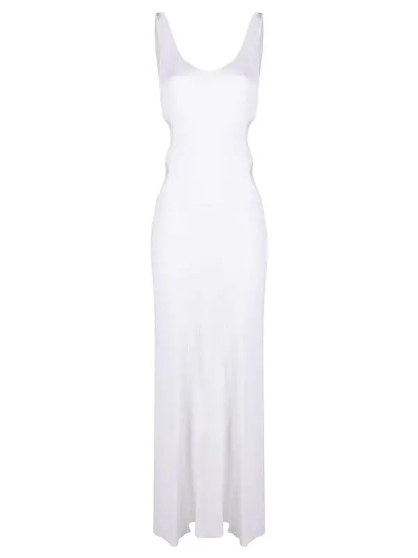 Chloé Cut-out Sleeveless Maxi Dress - White